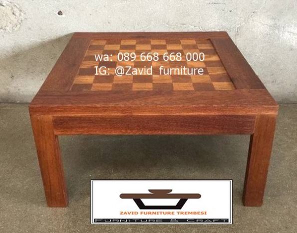 Jual Meja Papan Catur Kayu Jati Unik Terlaris Berkualitas