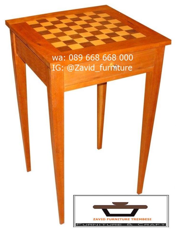 Jual Meja Papan Catur Kayu Jati Unik Terlaris Berkualitas