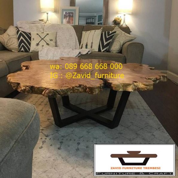 Meja Jati Utuh Original Alami Unik Antik Terpopuler