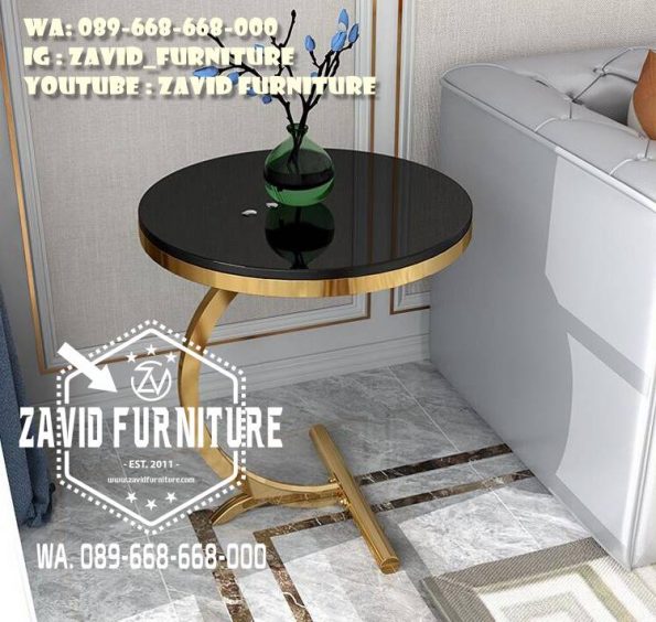 Meja Marmer Bulat Kecil Model Terbaru