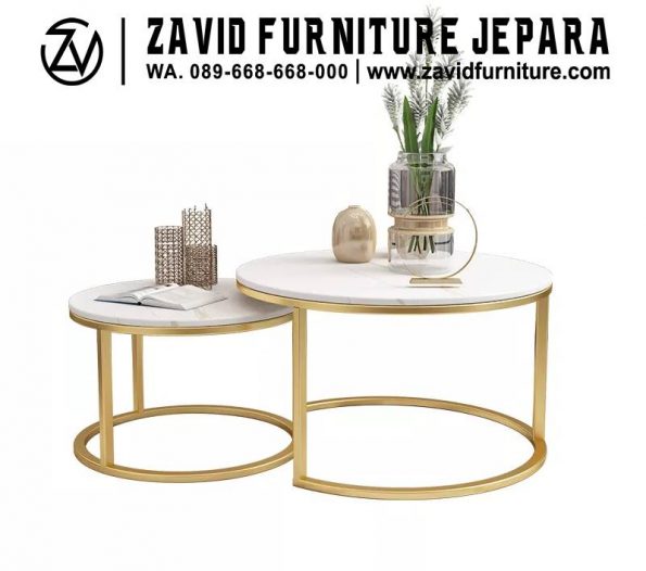 Meja Marmer Bulat Kecil Model Terbaru