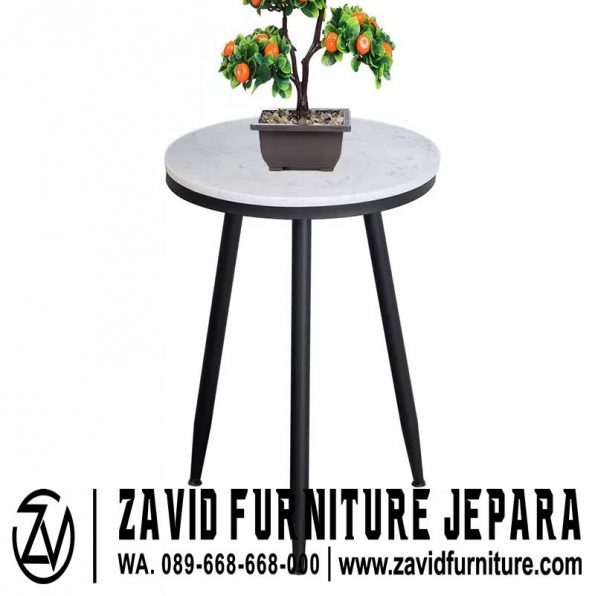 Meja Marmer Bulat Kecil Model Terbaru