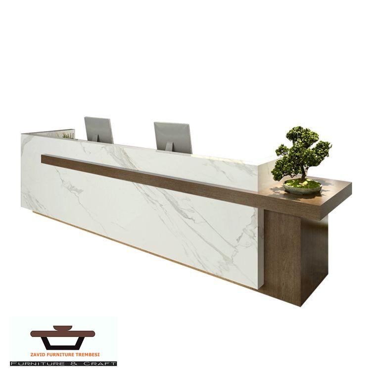 Meja Resepsionis Minimalis Mewah Paling Populer